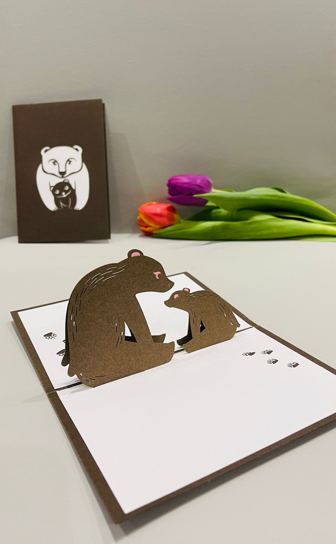 Bear - Pop up 3D Card Birthday Fun Special Occasion - Etsy UK