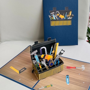 DIY Tools Pop up 3D Card Birthday Fathers Day Love Hobby - Etsy