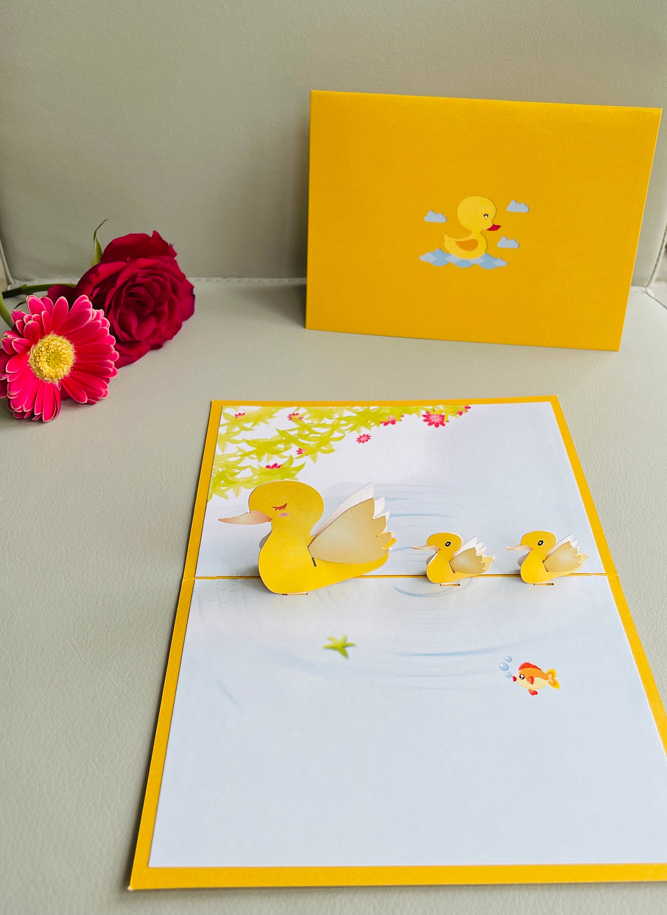 Duck Pop up 3D Card Birthday Fun Special Occasion - Etsy UK