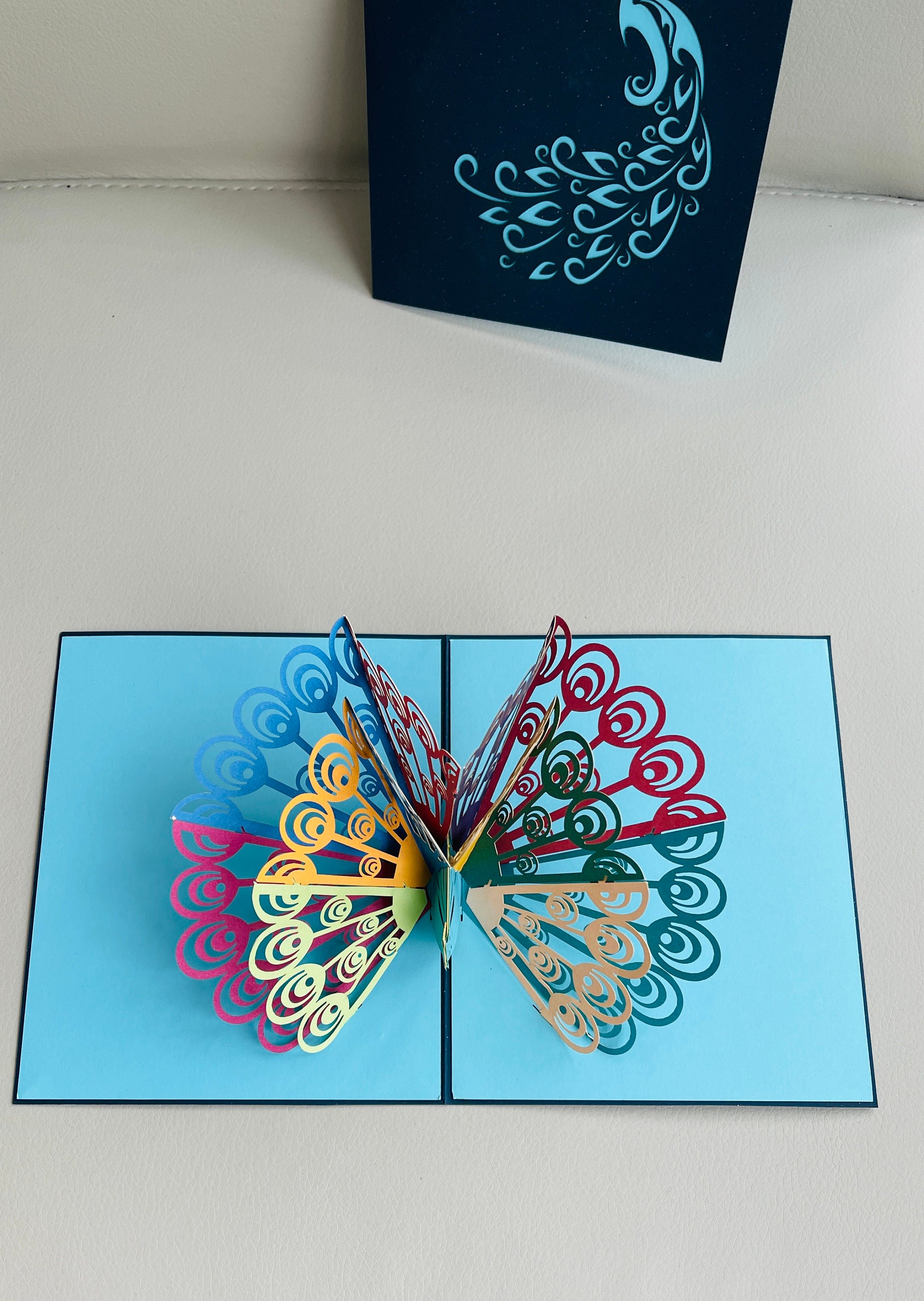 Peacock - Pop up 3D Card Special Occasion Birthday - Etsy
