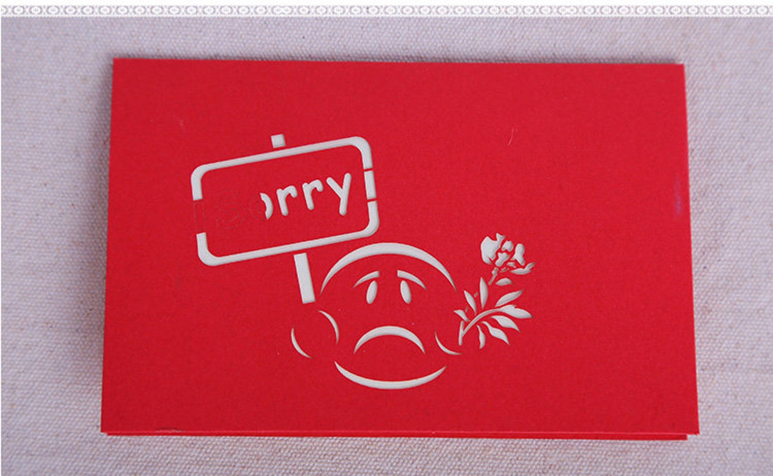 Sorry Pop up 3D Card Special Occasions - Etsy