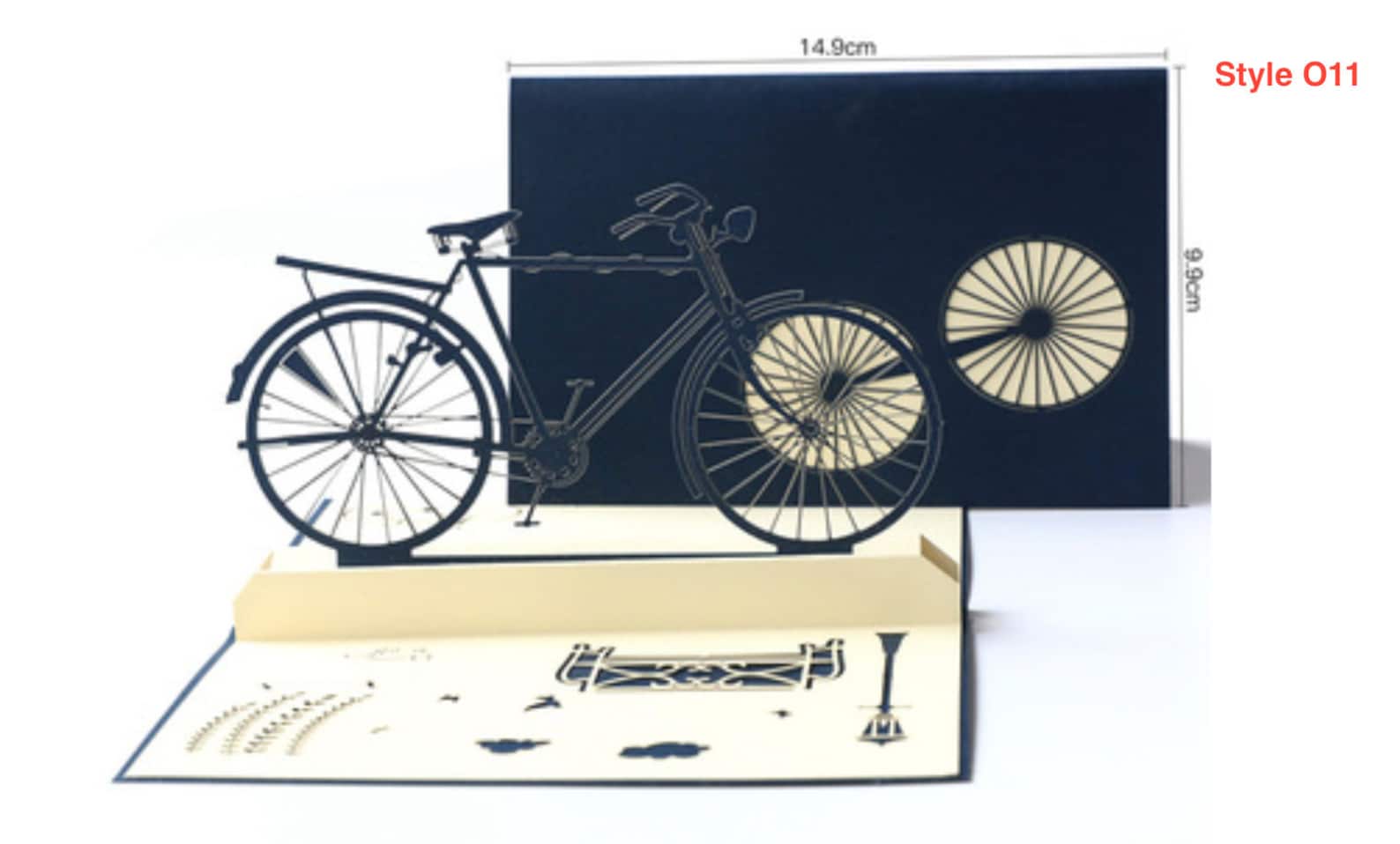 Cycling Bike - Pop up 3D Card Special Occasion Hobby Fun Birthday - Etsy UK