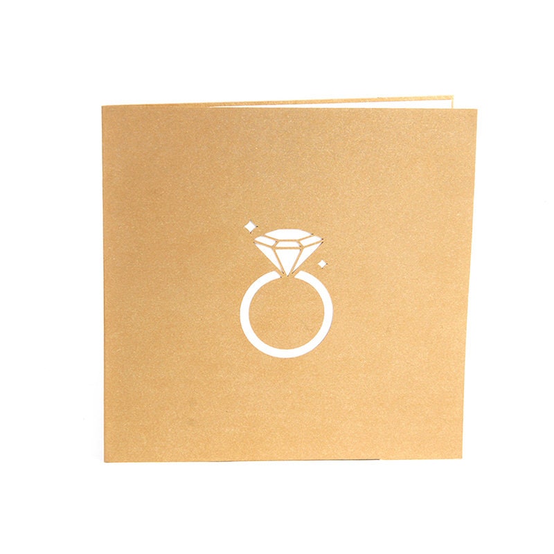 Wedding Diamond Ring Pop up 3D Card Special Occasions - Etsy UK