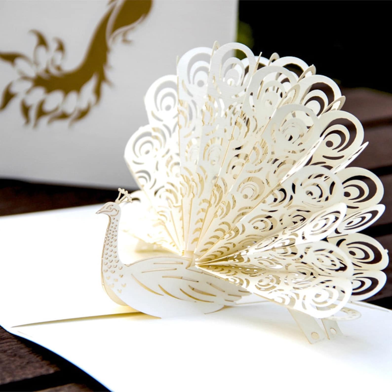 Peacock Pop up 3D Card Special Occasion Birthday - Etsy