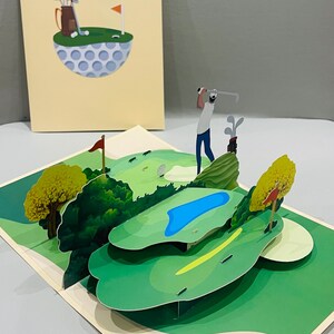Golf - Pop up 3D Card Special Occasion Hobby Fun Birthday - Etsy UK