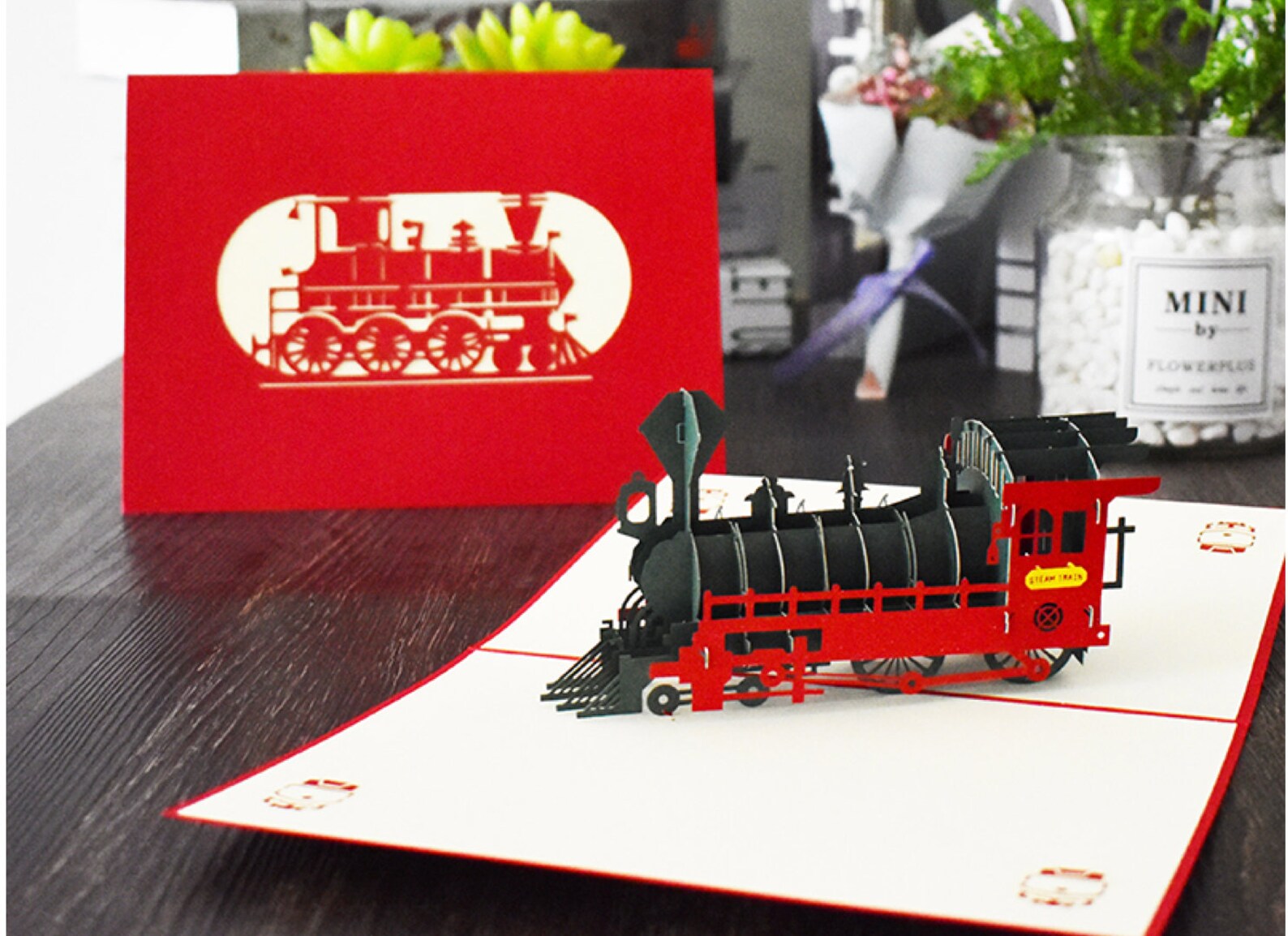Steam Train Pop Up 3D Card Special Occasion Hobby Fun | Etsy