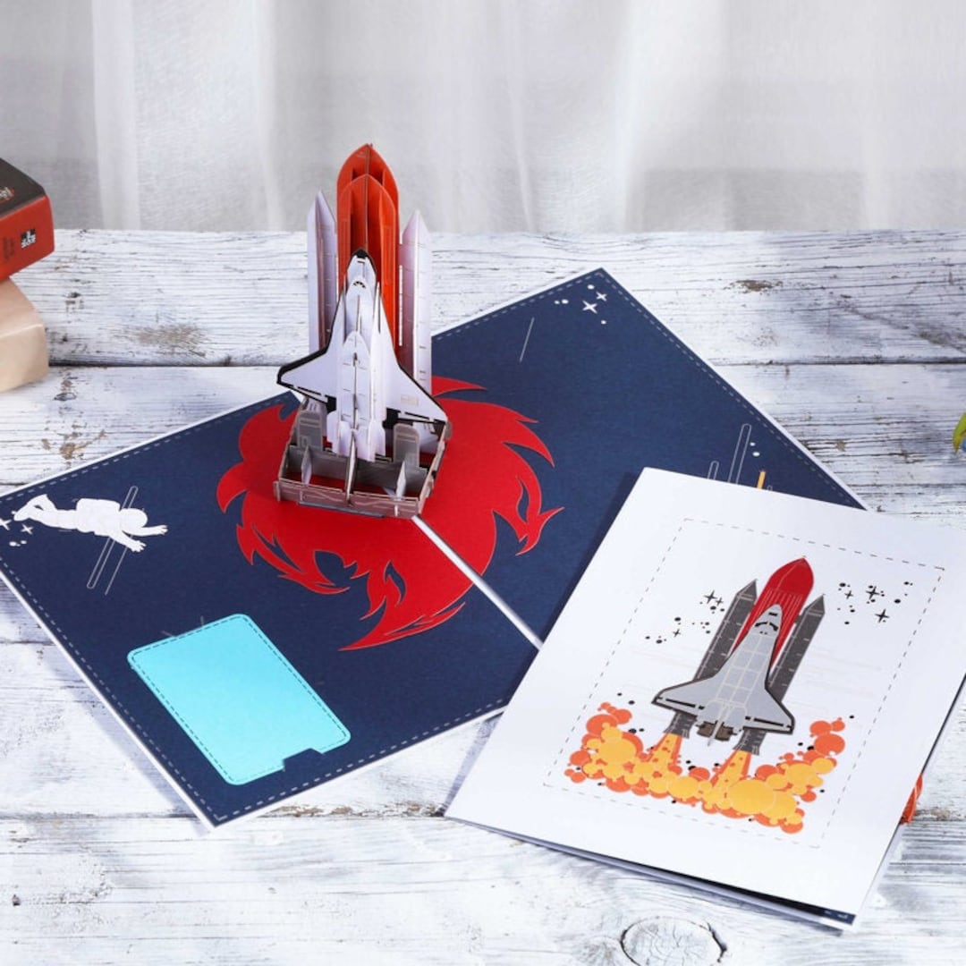 Rocket Space - Pop up 3D Card Special Occasion Hobby Fun Birthday - Etsy UK