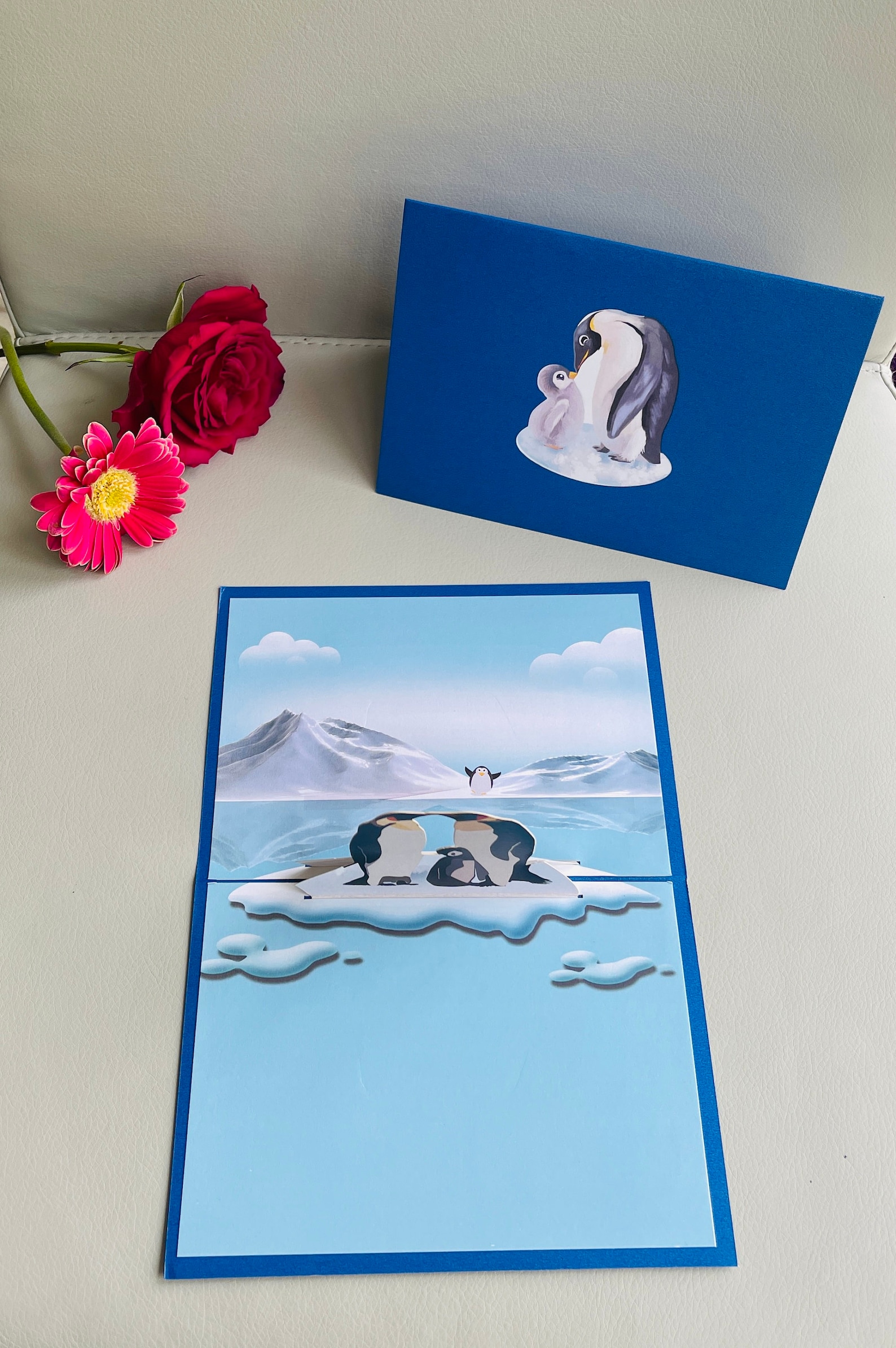 Penguin Pop up 3D Card Birthday Fun Special Occasion - Etsy UK