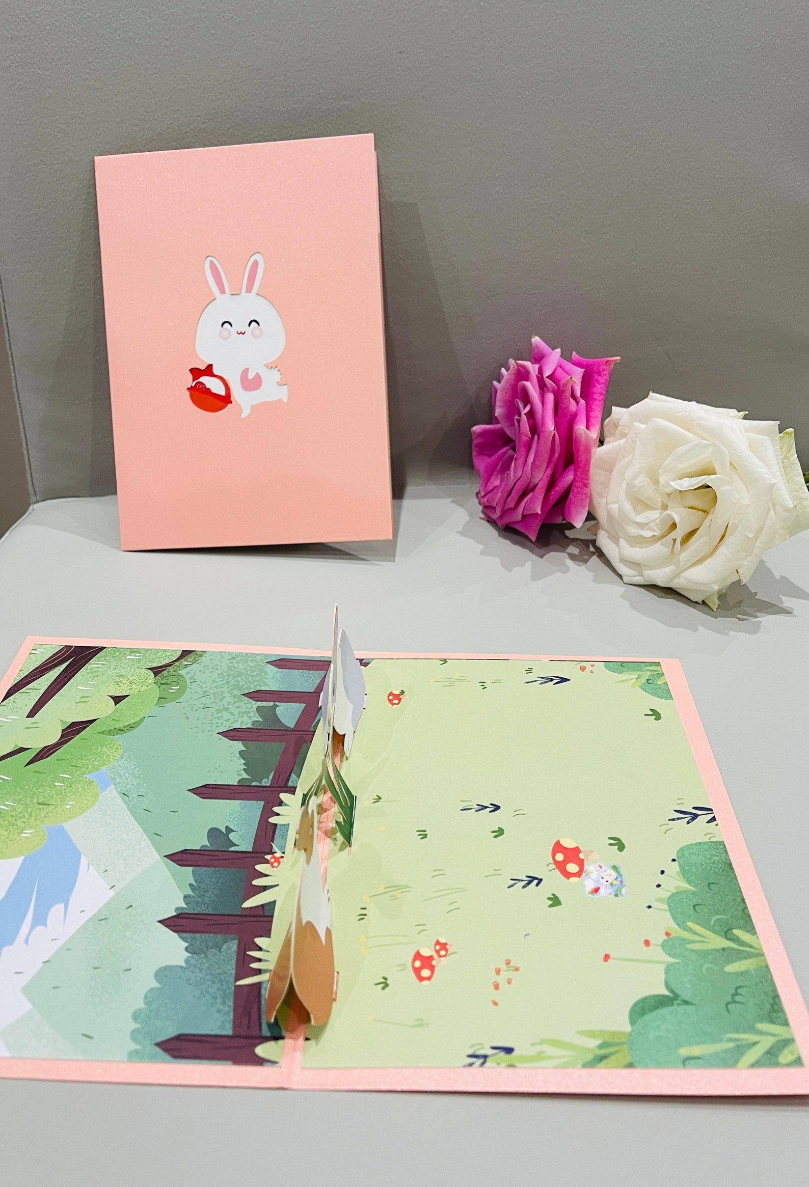 Bunny Rabbit - Pop up 3D Card Birthday Fun Special Occasion - Etsy UK