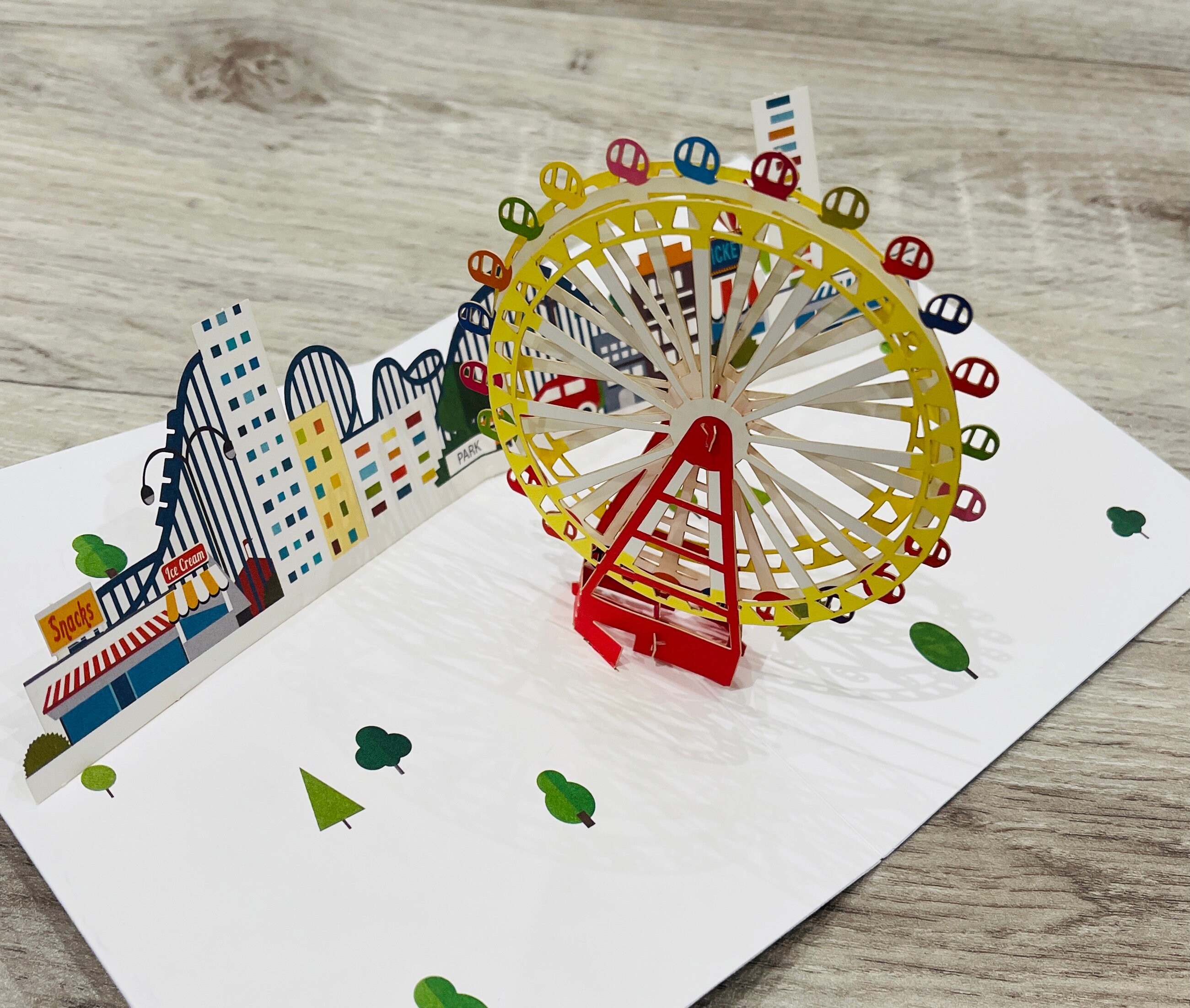Ferris Wheel Pop up 3D Card Special Occasion Fun Birthday - Etsy UK
