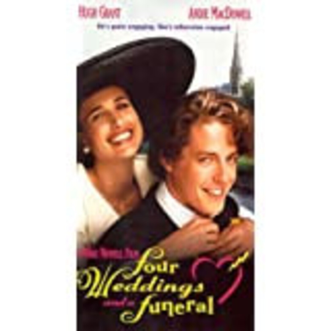 Four Weddings and a Funeral VHS 1994 Hugh Grant - Etsy