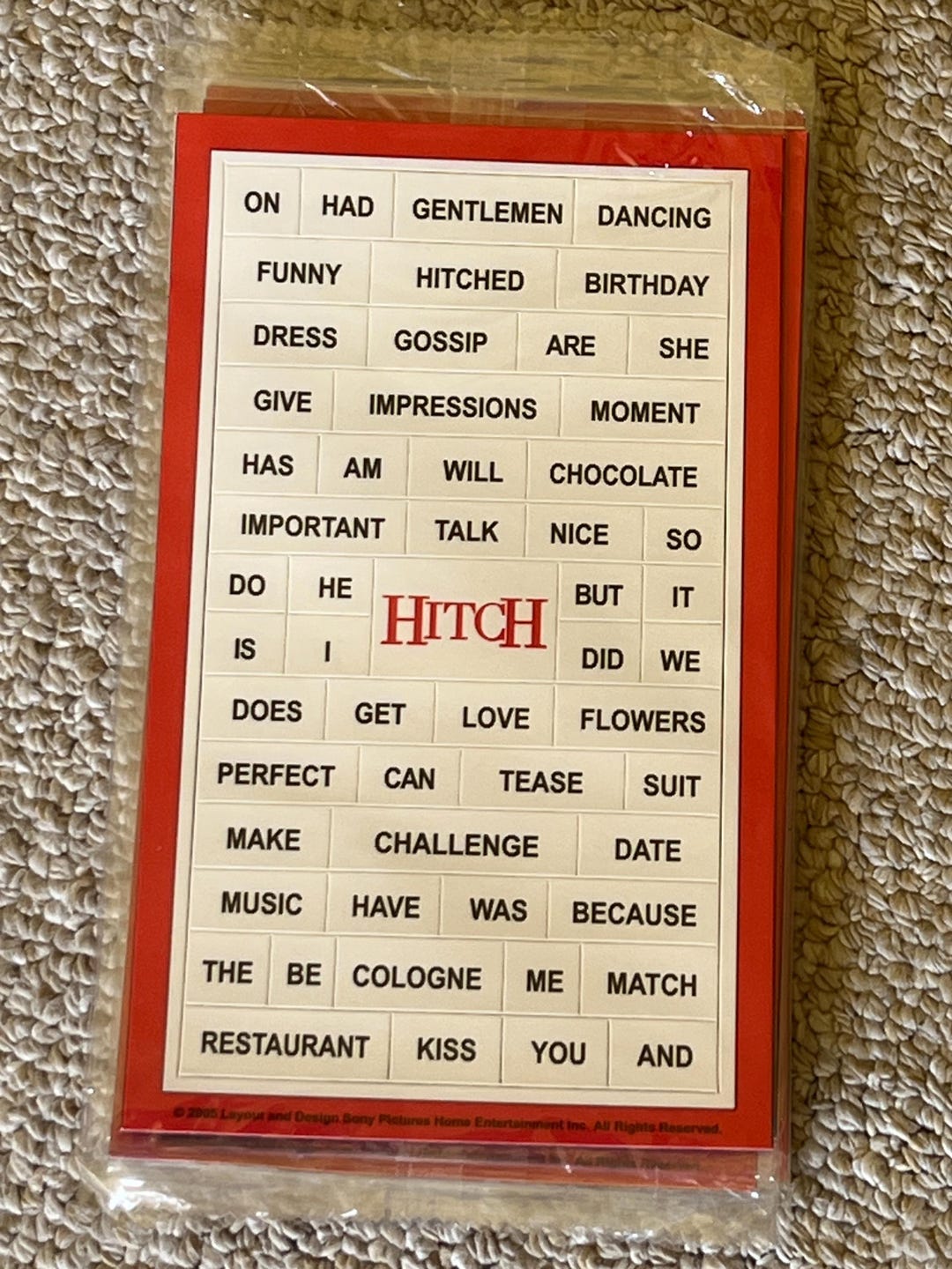 Hitch Movie Word Refrigerator Magnets New Sealed - Etsy