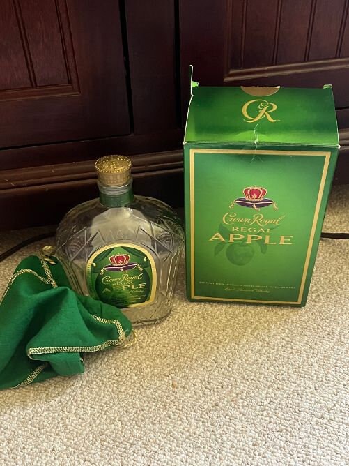 Crown Royal Apple Empty Bottle With Box and Bag Free Shipping - Etsy