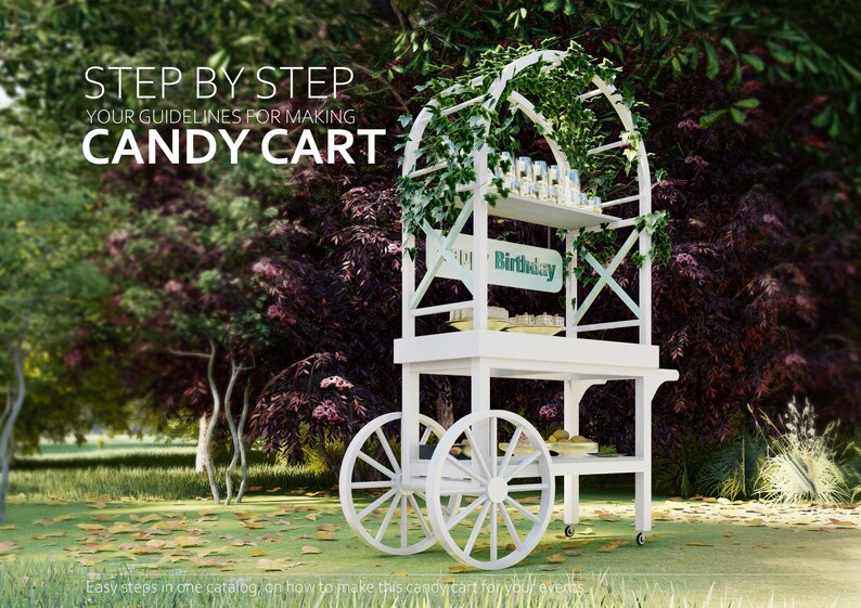 Candy Cart Plans / 25 X60 / Step-by-step Instructions - Etsy Singapore