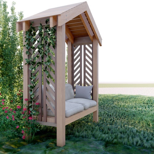 Arbor Bench Plans 36 X 68 / Step-by-step Instructions - Etsy