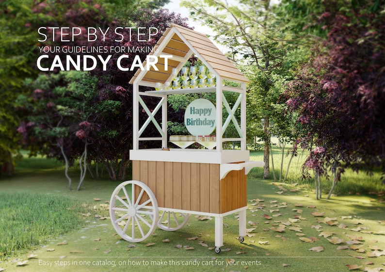 Candy Cart Plans / 25 X60 / Step-by-step Instructions - Etsy