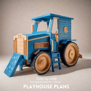 Tractor-shaped Playhouse PDF - Downloadable Plans for a Unique Kids ...