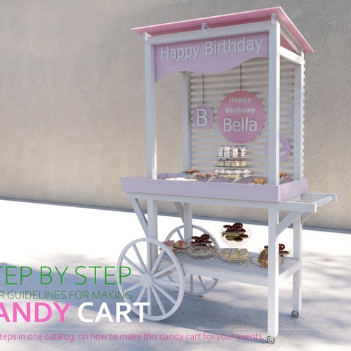 Candy Cart Plans / 23 X 60 / Step-by-step Instructions - Etsy