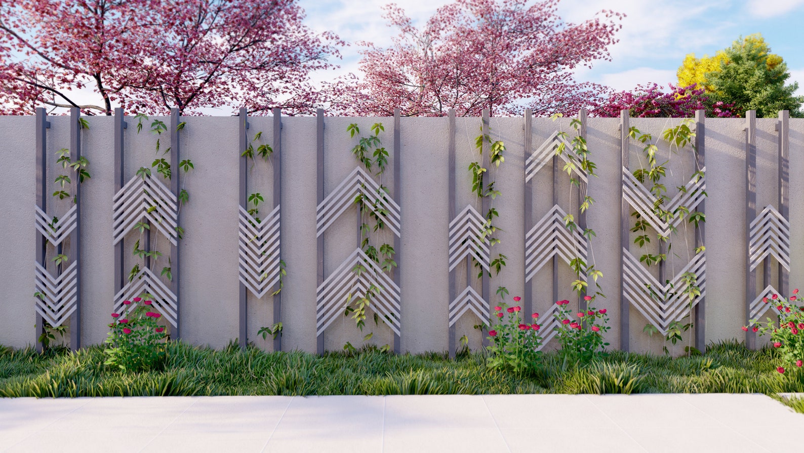 Trellis Plans / Wall Trellis / Garden Decoration / - Etsy