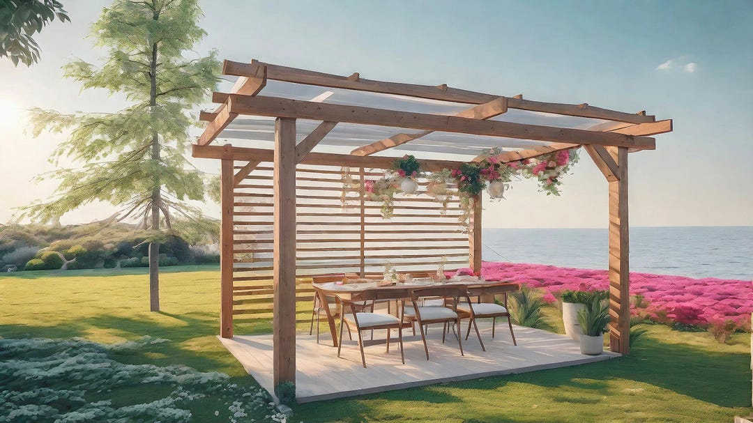 MODERN PERGOLA PLANS 118’’ X 162’’, Step-by-step Instructions, Digital ...