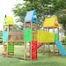 Playhouse Plans, Happy Triangles Playhouse With Slide, Swings, and ...