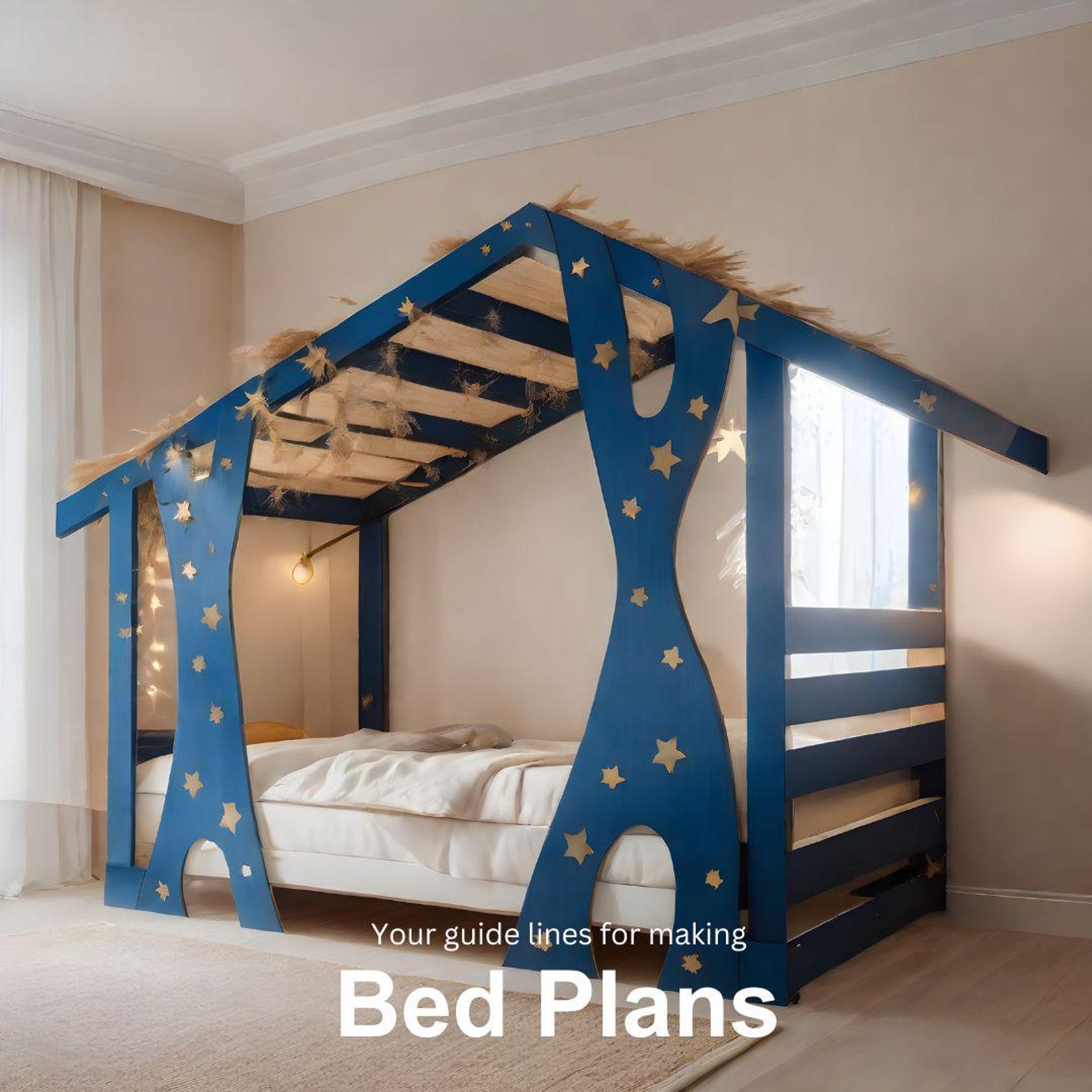 House Bed Among the Trees - DIY Plans - (digital Download) - Etsy