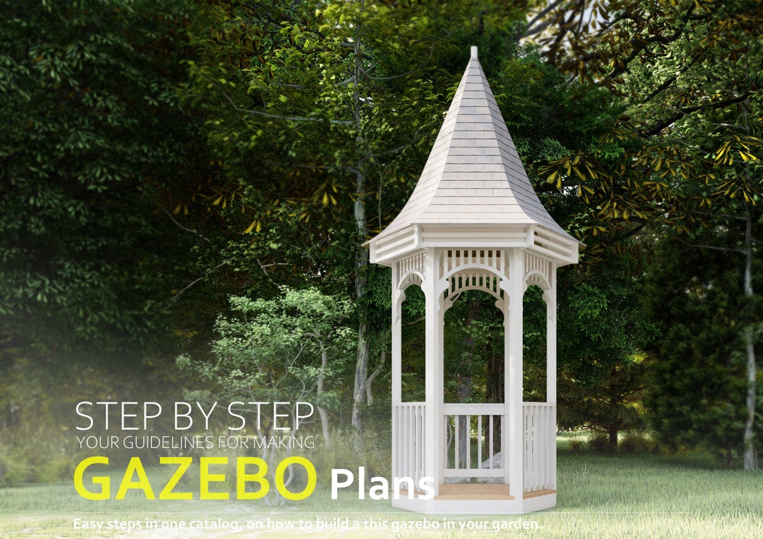 Gazebo Plans Step-by-step Instructions Digital Download - Etsy
