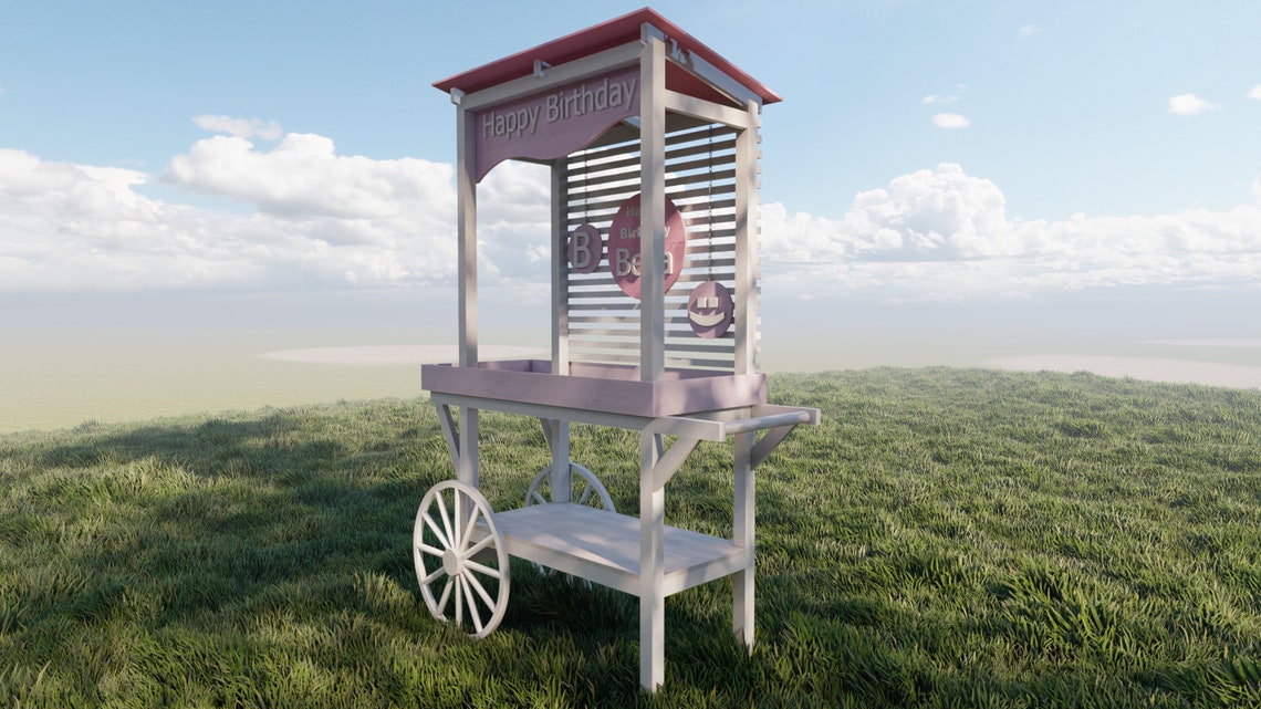 Candy Cart Plans 25 X 60 / Step-by-step Instructions - Etsy
