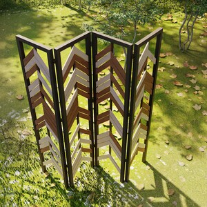 Partition Plans / Indoor Divider Panel / 1’ 6” X 4' 8'' X 6’ 5” / Step ...