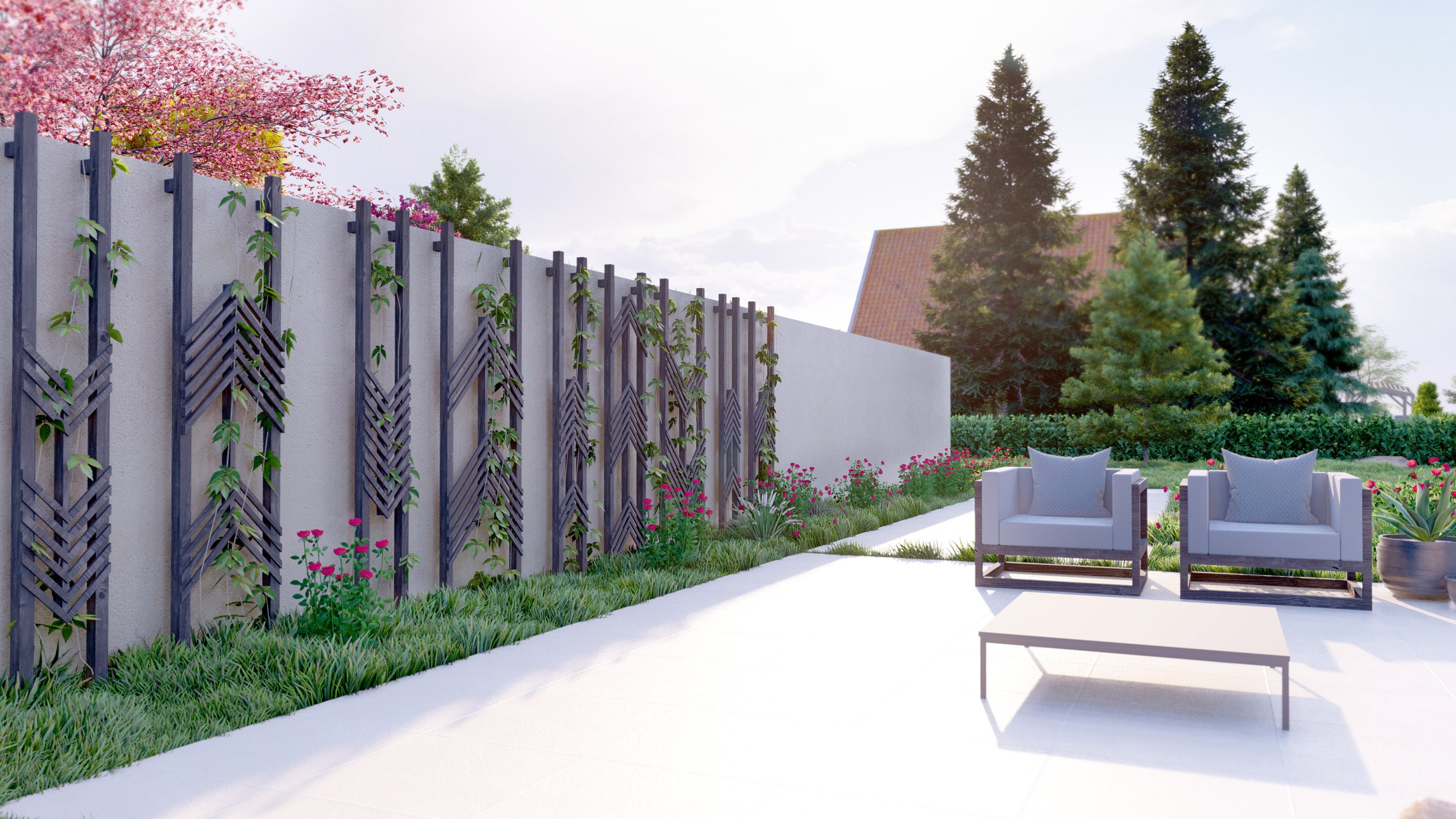 Trellis Plans / Wall Trellis / Garden Decoration / - Etsy