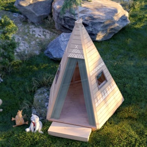 Teepee Playhouse - PDF Plans for Easy Building! - Digital Download - Etsy