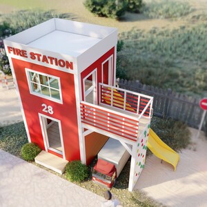 Firehouse Playhouse PDF - Downloadable Plans for a Backyard Fire ...