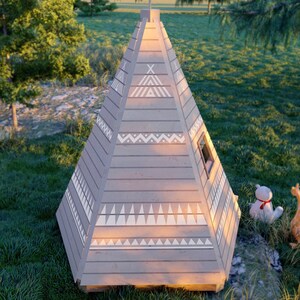 Teepee Playhouse - PDF Plans for Easy Building! - Digital Download - Etsy