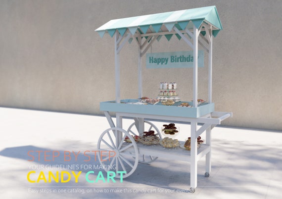 Candy Cart Plans / 23 X60 / Step-by-step Instructions - Etsy