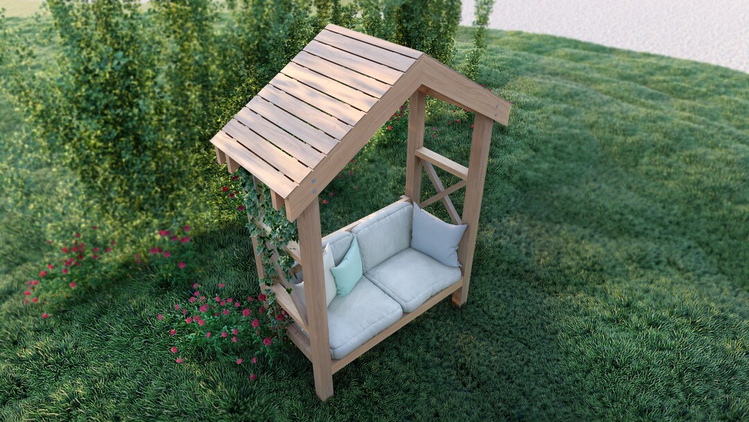 Arbor Bench Plans 36 X 68, Step-by-step Instructions, Digital Download ...