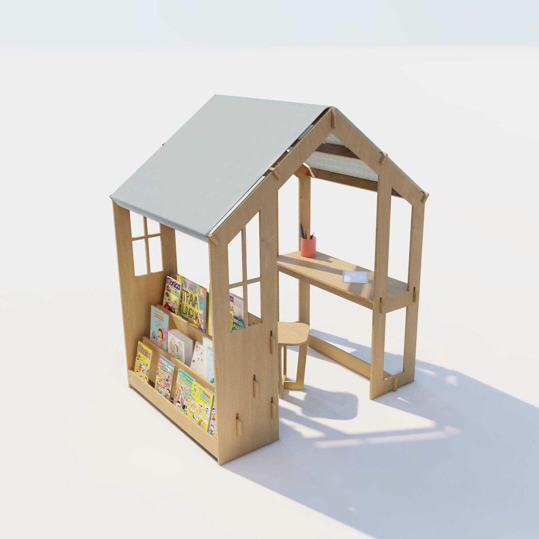 Compact Kids Workspace & Reading Hideaway - CNC Cut Plans - Pdf, Dxf ...