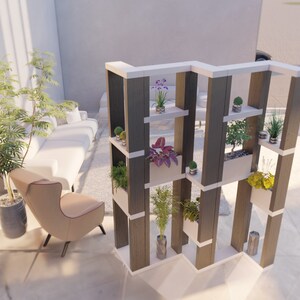 Partition Wall With Planters / 1’ 6” X 5’ 7” / Step-by-step ...