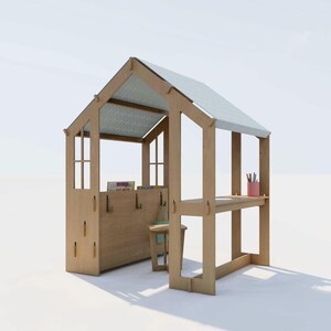 Compact Kids Workspace & Reading Hideaway - CNC Cut Plans - Pdf, Dxf ...