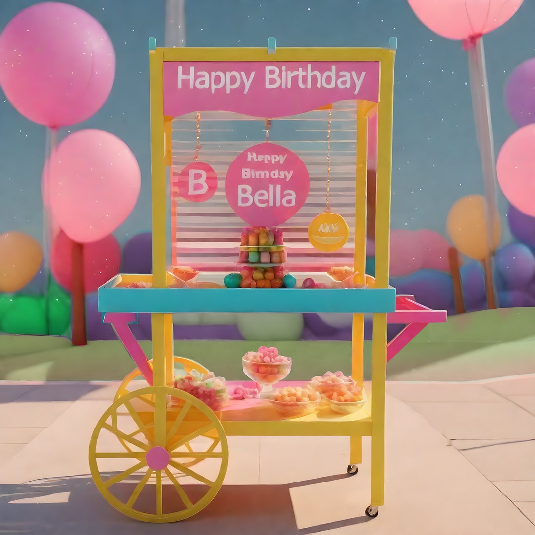 Candy Cart Plans 25” X 60” / Step-by-step Instructions /digital ...