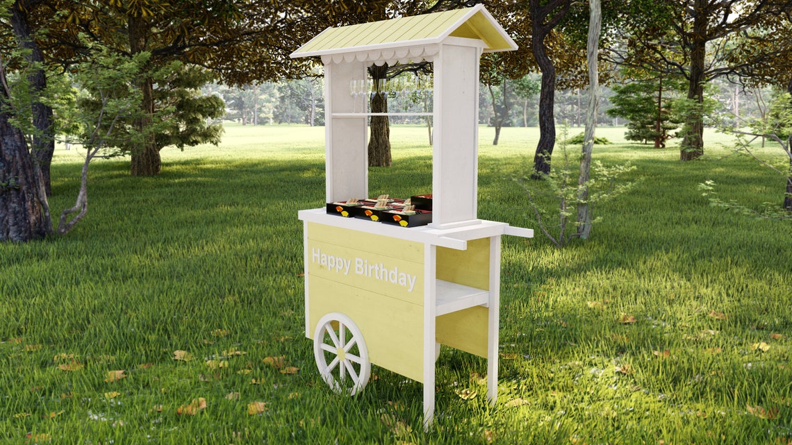 Candy Cart Plans, 1' 10'' X 4' 2'', Step-by-step Instructions, PDF FILE ...