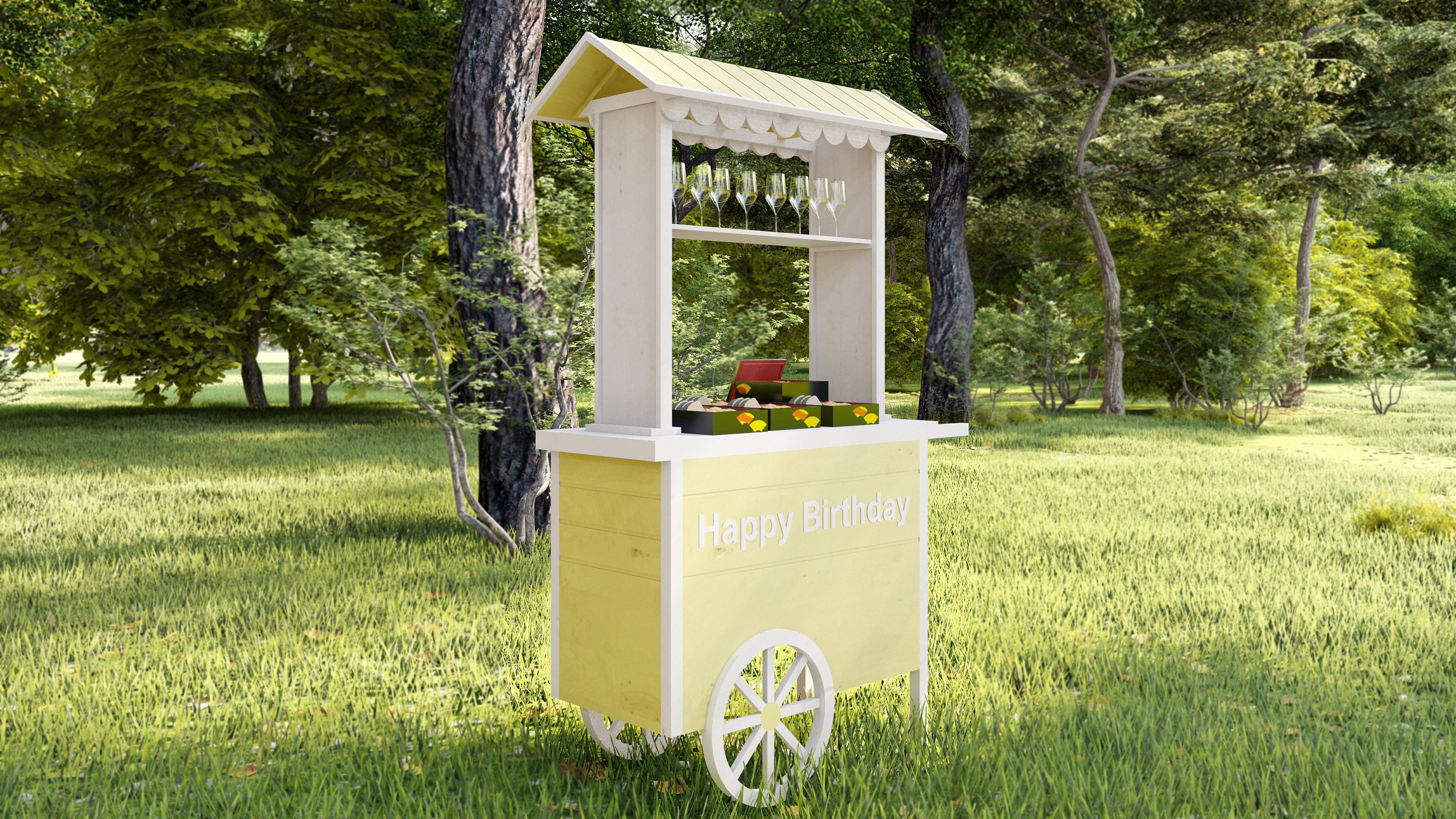 Candy Cart Plans, 1' 10'' X 4' 2'', Step-by-step Instructions, PDF FILE ...