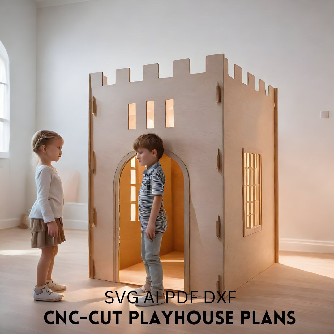 PLAYHOUSE PLANS / Cnc Cut Plans / Digital Download / Svg, Pdf, Ai, Dxf ...