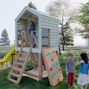 Kids' Active Play Playhouse Plans - Slide & Ramp - Digital Download - Etsy