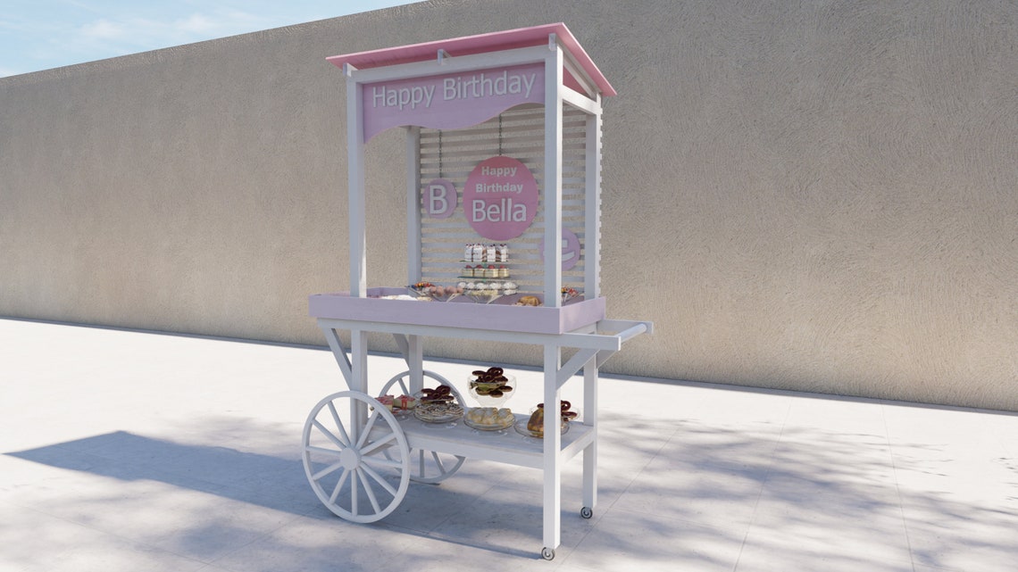Candy Cart Plans 25 X 60 / Step-by-step Instructions - Etsy