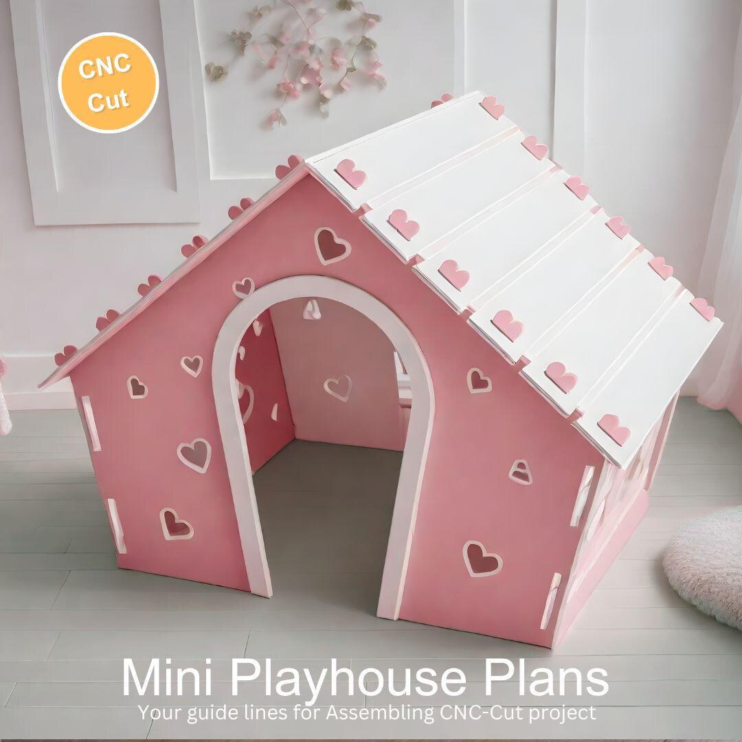 Planos de minicasas de juegos para niños pequeños - Casa de juegos con ...