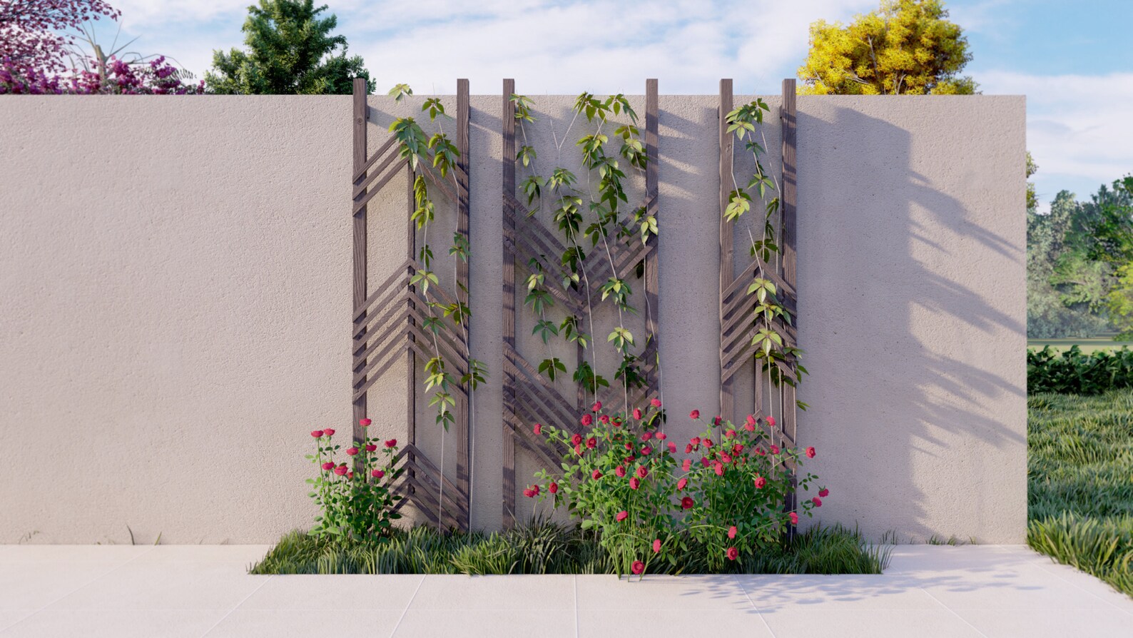 Trellis Plans / Wall Trellis / Garden Decoration / - Etsy