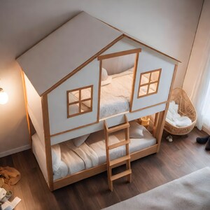 Bunk Bed Playhouse Plans, Two Story Bed Playhouse Two, Step-by-step ...