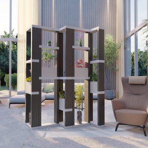 Partition Wall With Planters / 1’ 6” X 5’ 7” / Step-by-step ...