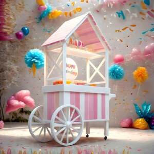 Candy Cart Plans, 25 X60”, Step-by-step Instructions, Digital Download ...