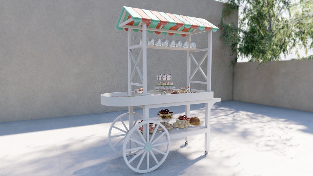 Candy Cart Plans, 23 X 60, Step-by-step Instructions, PDF FILE, Digital ...